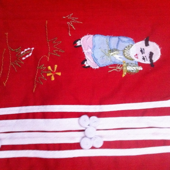 Panda | Shirts & Tops | Babys Red Chinese Formal Dress Up Top | Poshmark